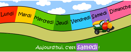 La date en français. La fecha en francés.